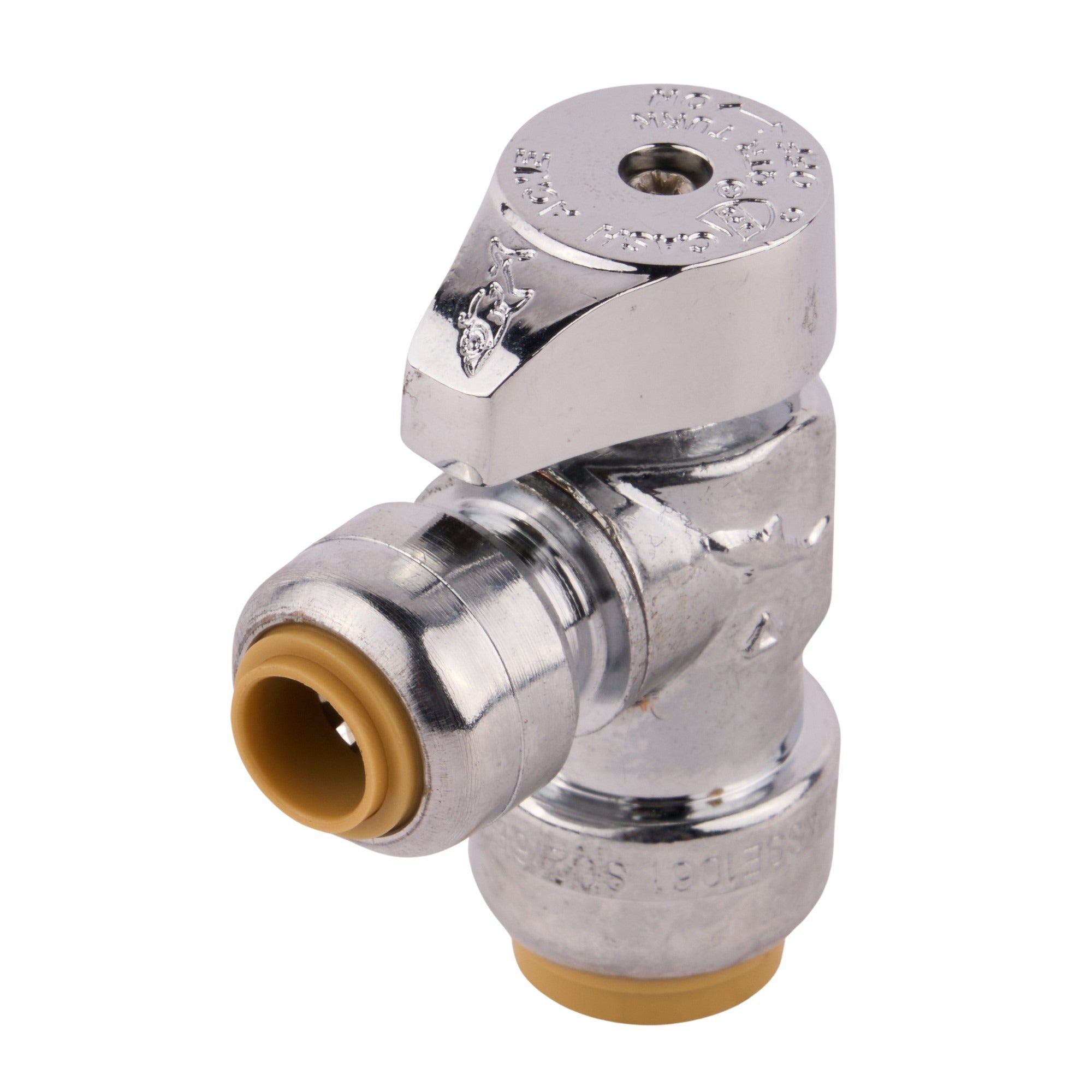 SharkBite Push-to-Connect Reducing Angle Stop SB x Compression (Lead F ...