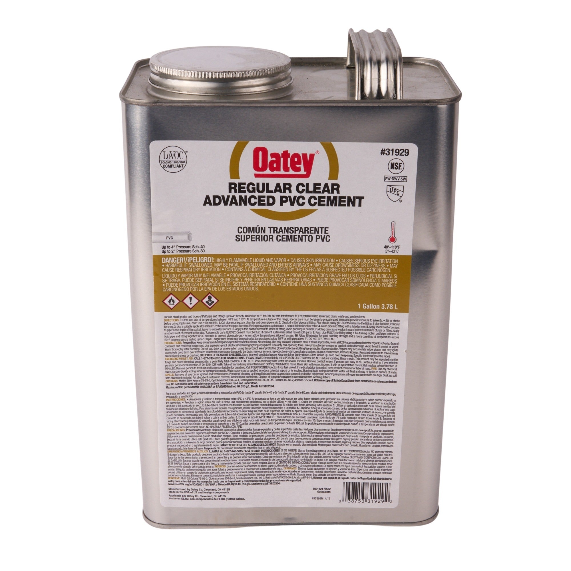 Regular Clear Advanced PVC Cement (Clear) – APEX Supply Co.