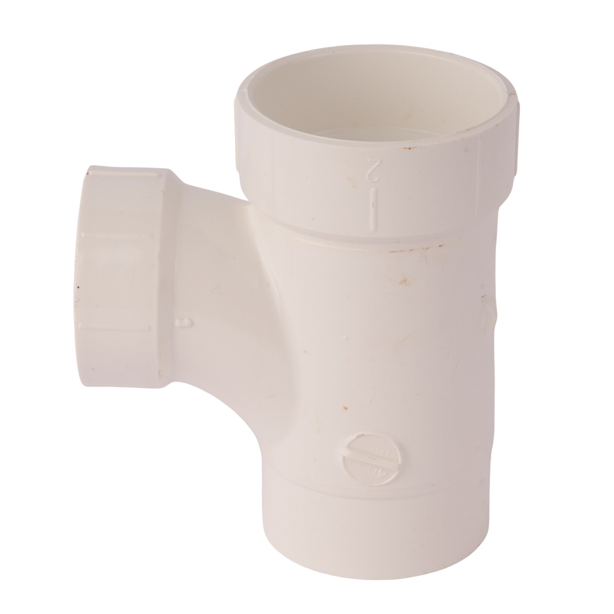 Tubería sanitaria en forma de T de PVC para DWV (enchufe x enchufe x e ...