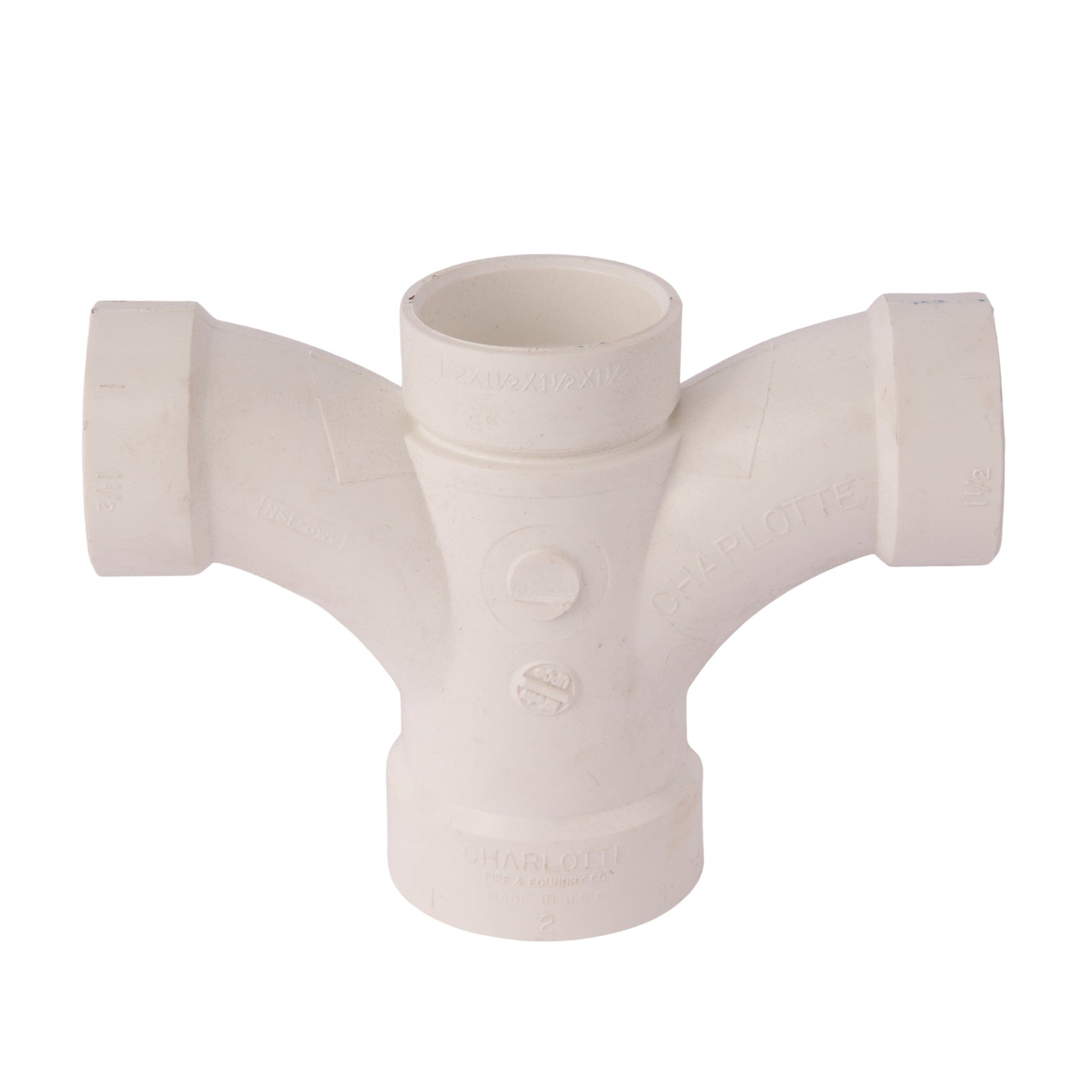 PVC DWV Double Fixture Tee – APEX Supply Co.